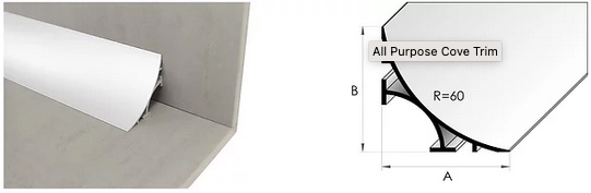 BAT All Purpose Cove Trim Mill Finish 50mm X 50mm X 3m - TradieCart