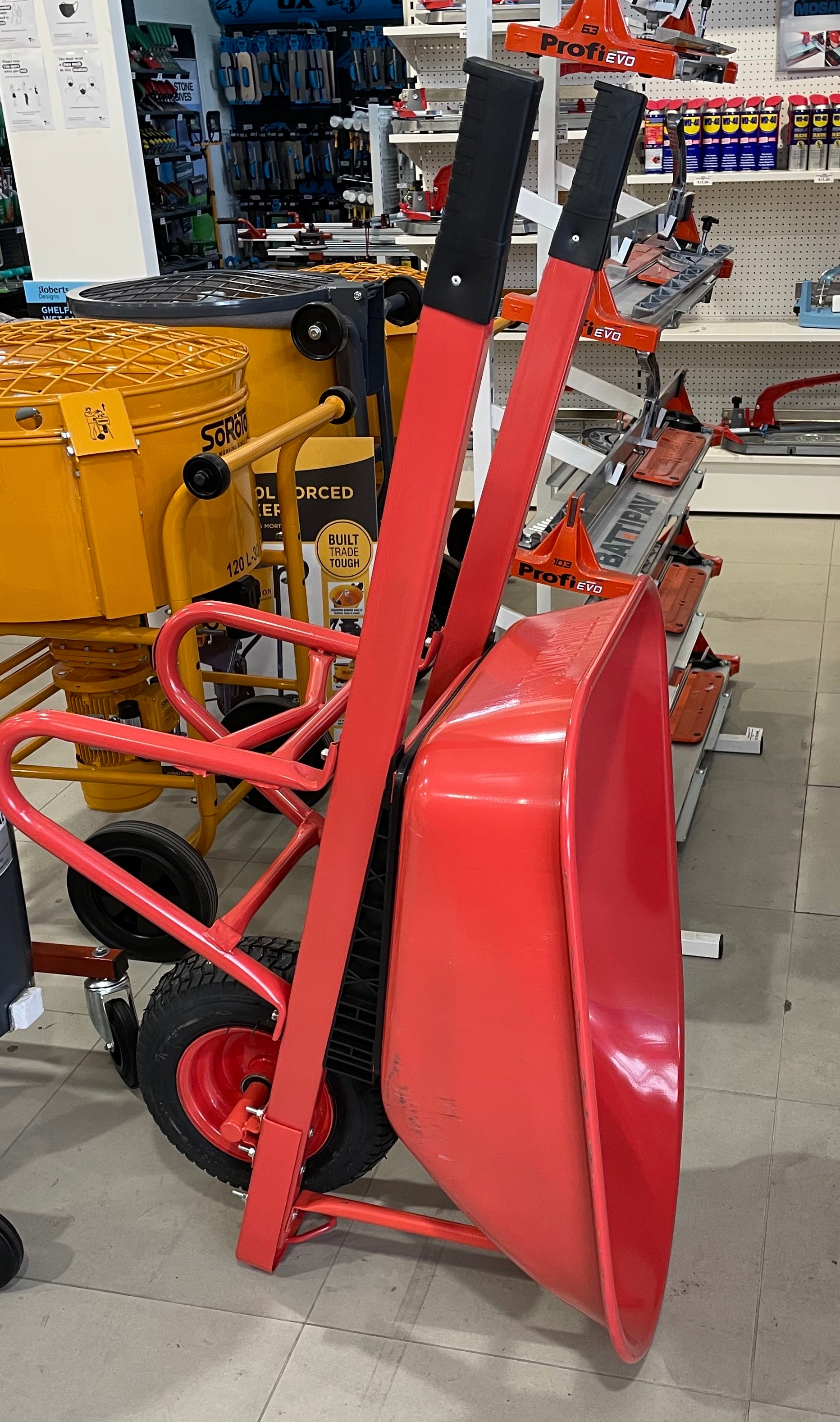 VFT Wheel Barrow 250kg Capacity Normal Wheel Base - TradieCart