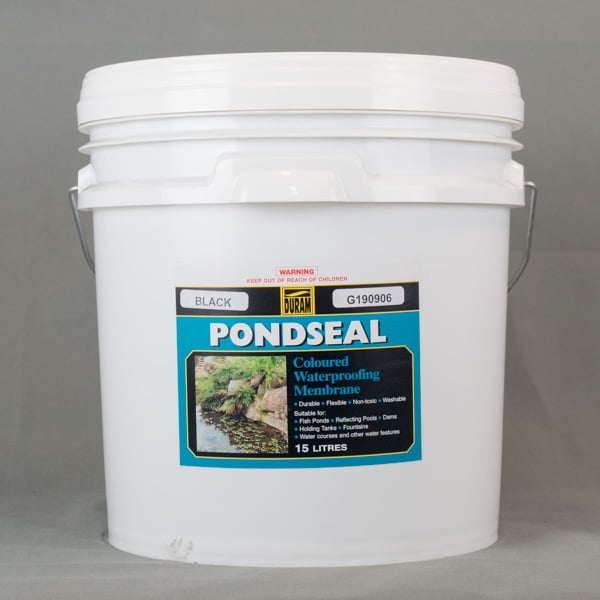 Duram Pondseal Black 15 Litres Waterproofing Membrane - TradieCart Duram Pondseal Black 15 Litres Waterproofing Membrane - TradieCart