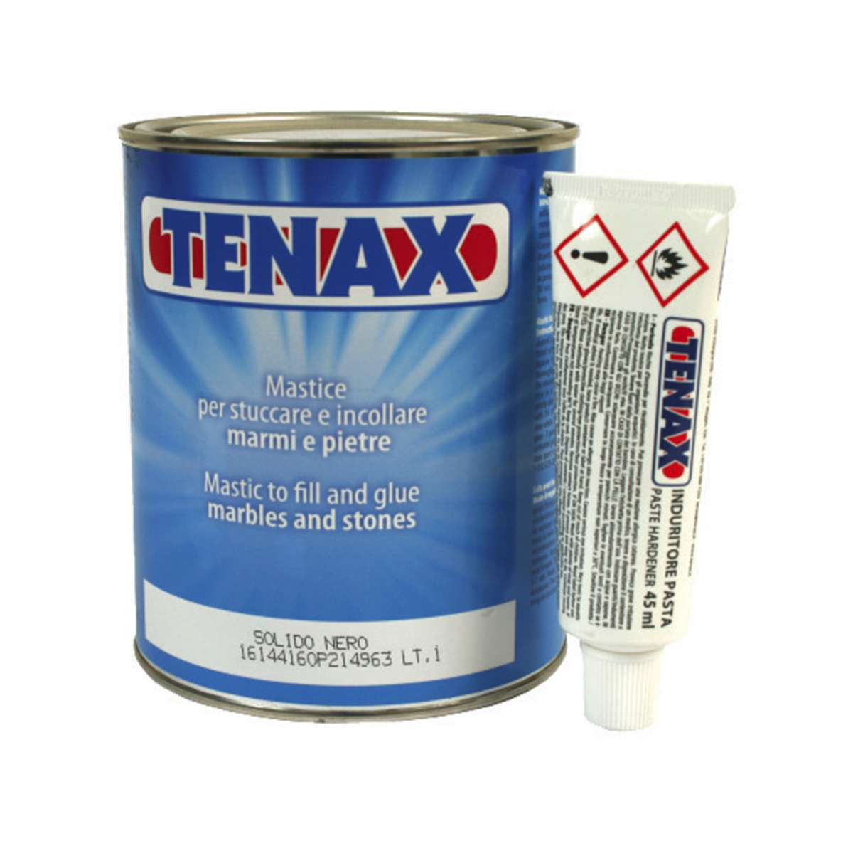 Tenax Solid Nero (Black) 1 Litre Stone Adhesive - TradieCart