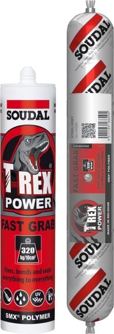 Soudal T-Rex Fast Grab Beach Sand 290ml Cartridge Sealant Adhesive ...