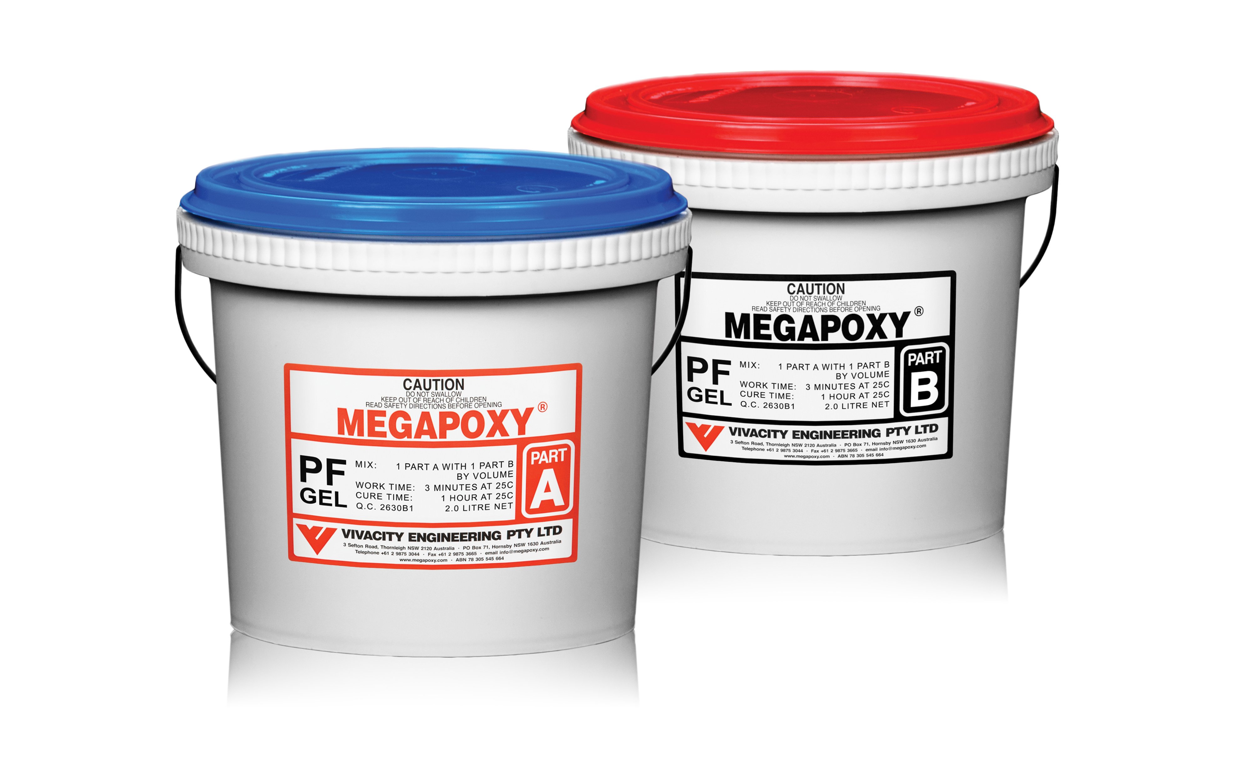 Megapoxy PF Gel 4 Litres Rapid Set Epoxy Adhesive - TradieCart