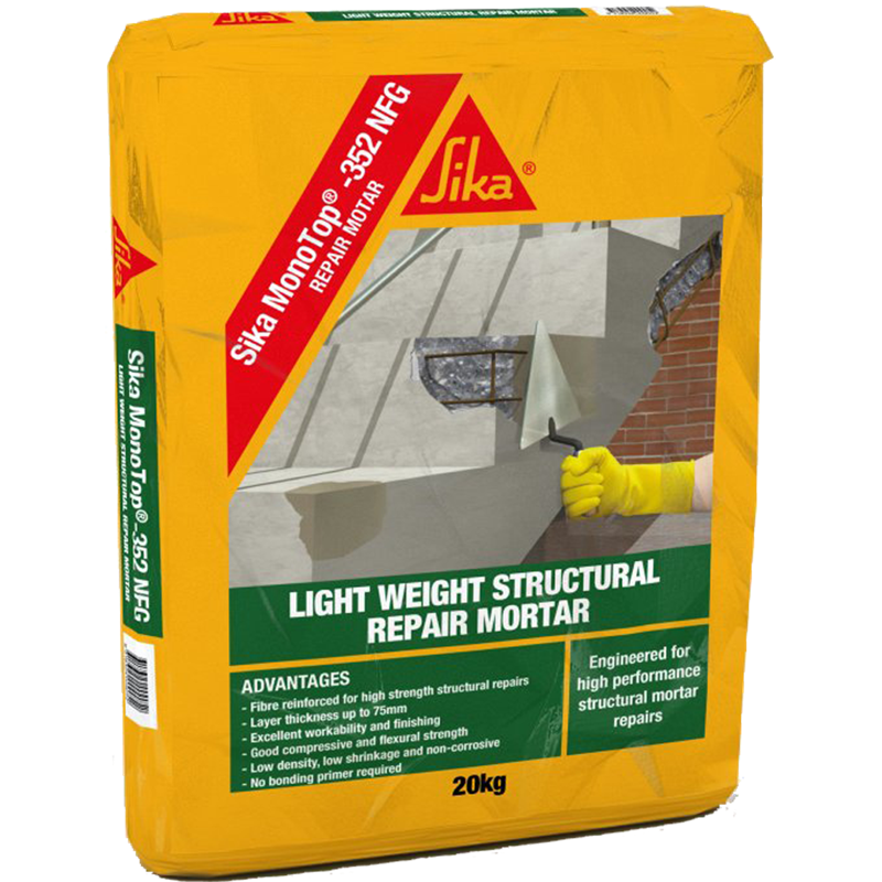 Sika MonoTop 352NFG 20kg Repair Mortar - TradieCart