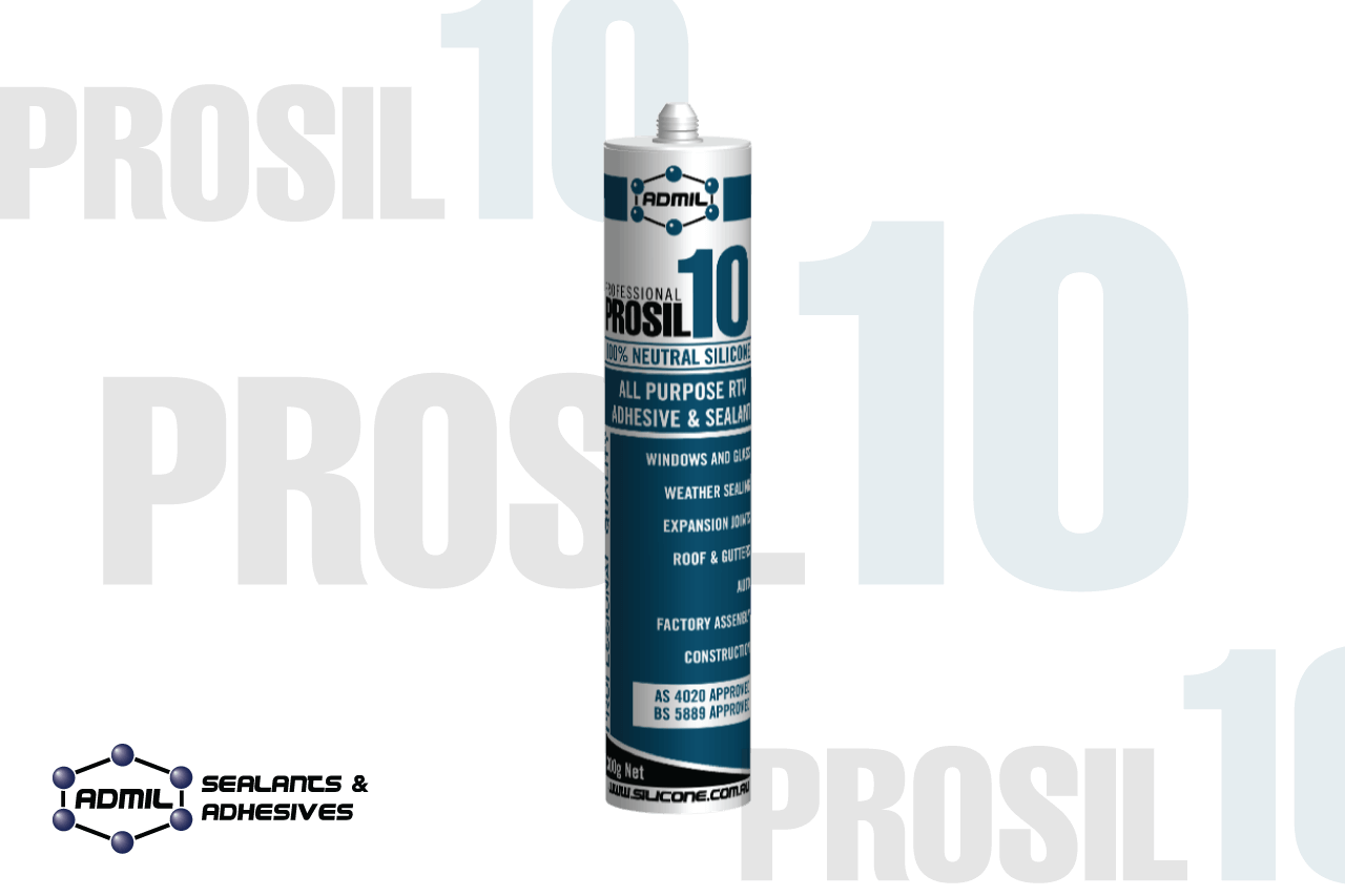Admil Prosil 10 Black 300ml Cartridge Silicone