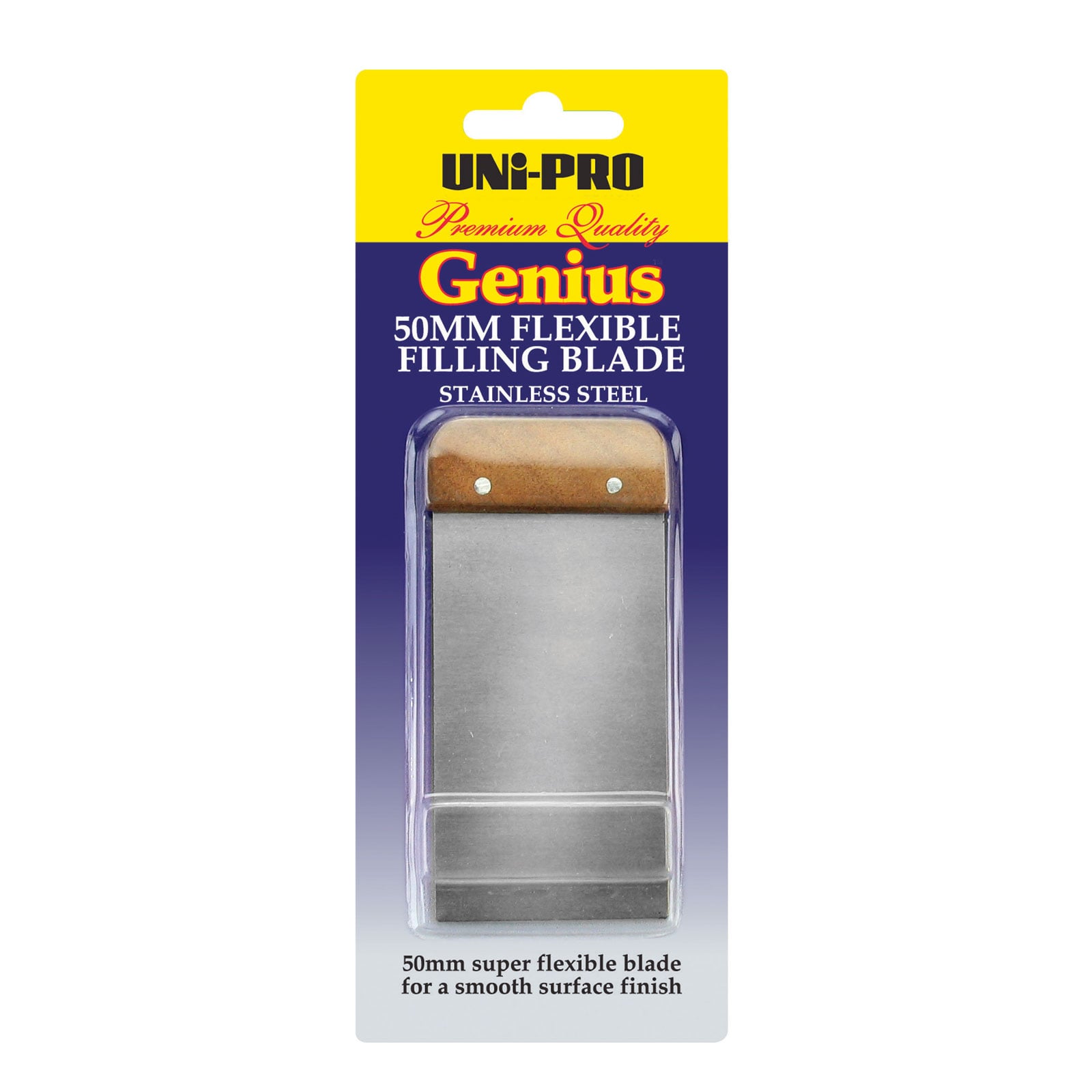 Uni Pro Genius Flexible Filling Blade Stainless Steel 50mm - TradieCart