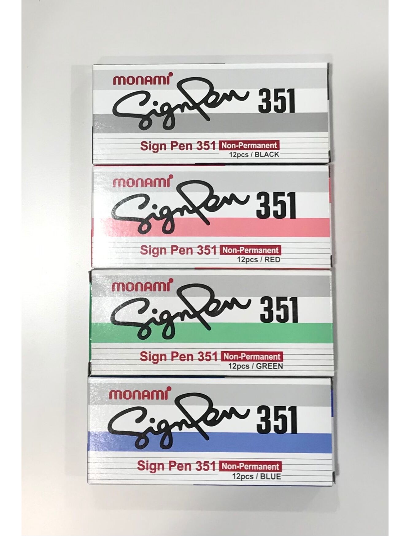 Monami Sign Pen Red 0.7mm 12 pcs - Tiling Tools