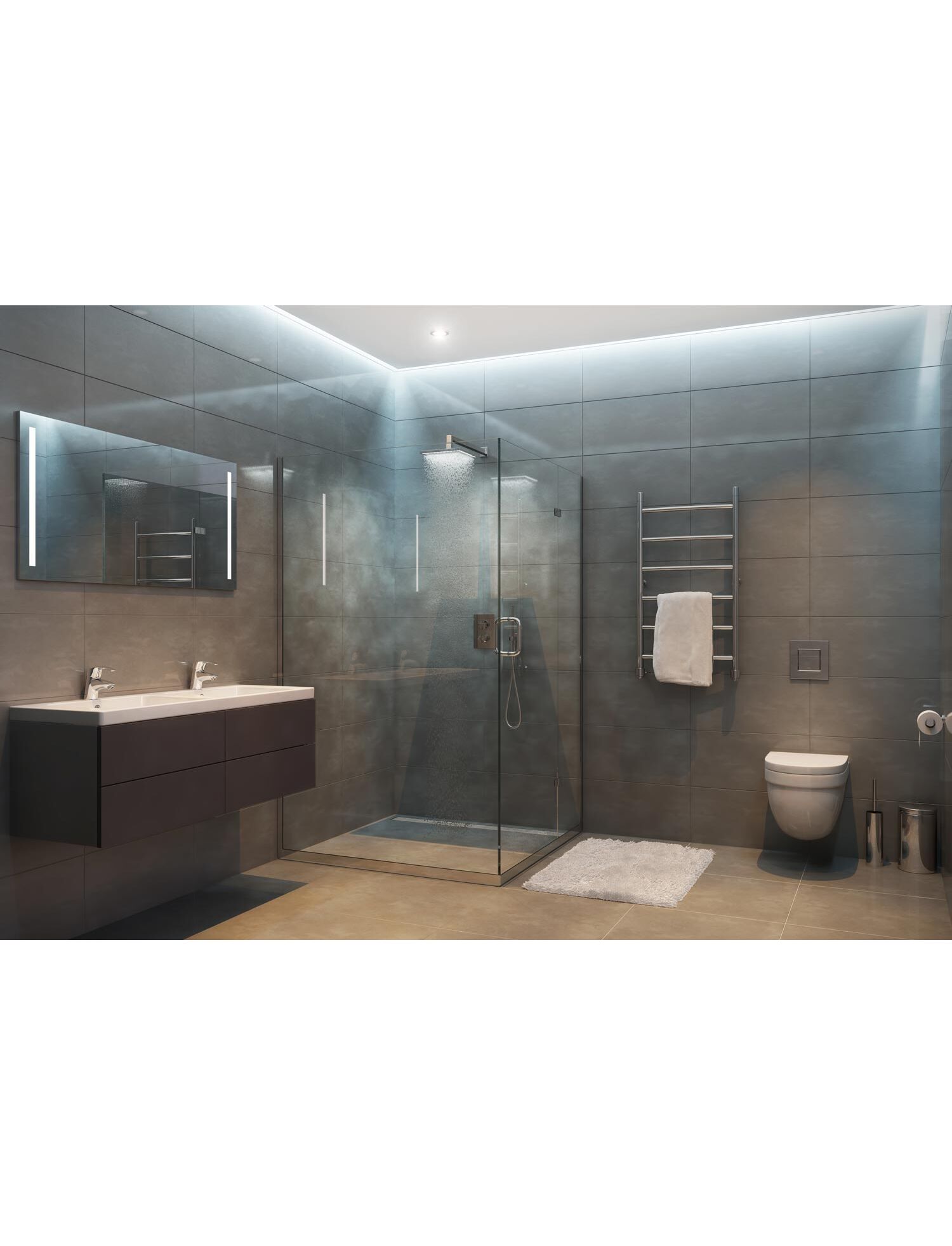 Akril Structural Tile Tray Rear Waste 1200mm X 900mm - TradieCart