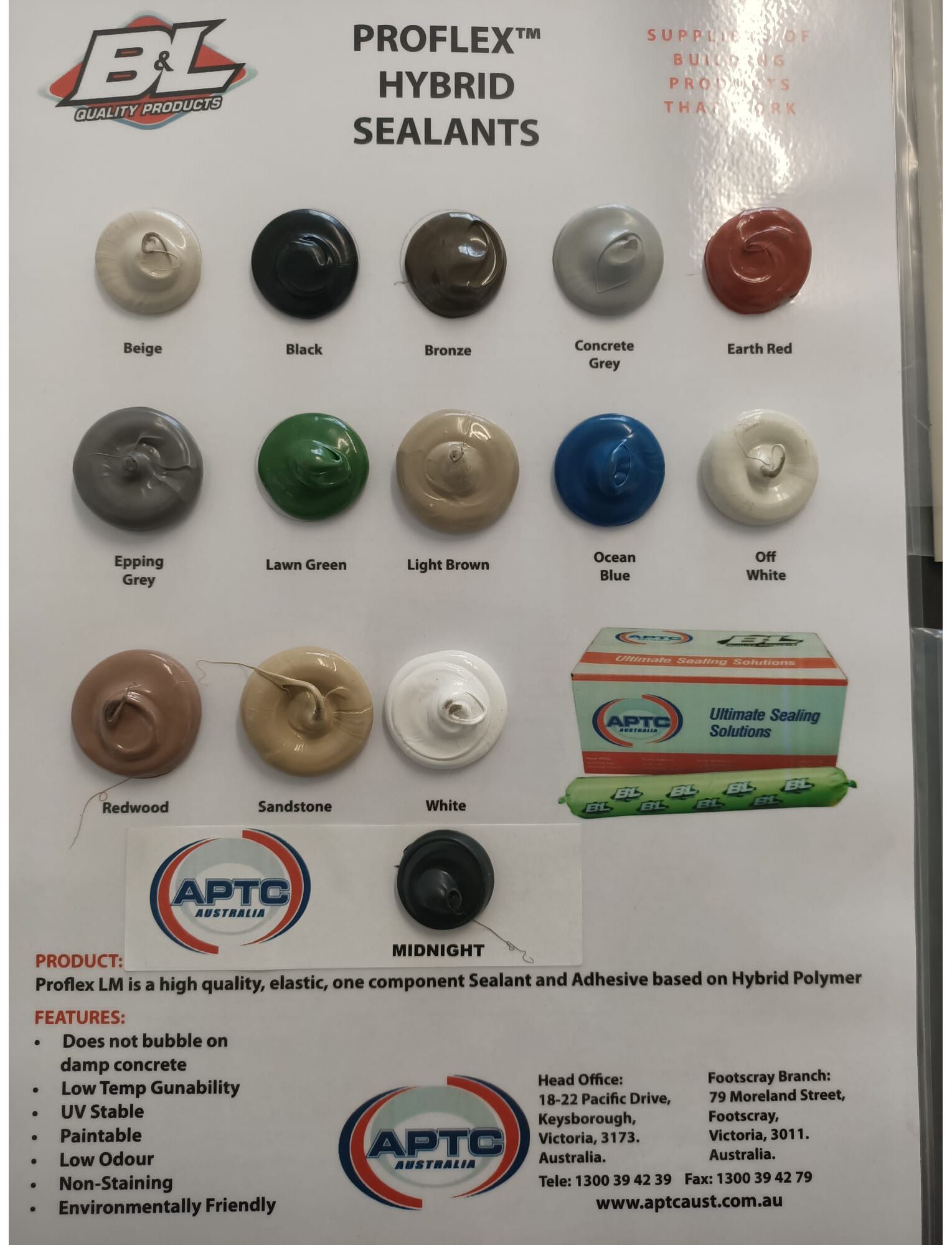 B&L Proflex LM Epping Grey 600ml Sausage Hybrid Sealant and Adhesive ...