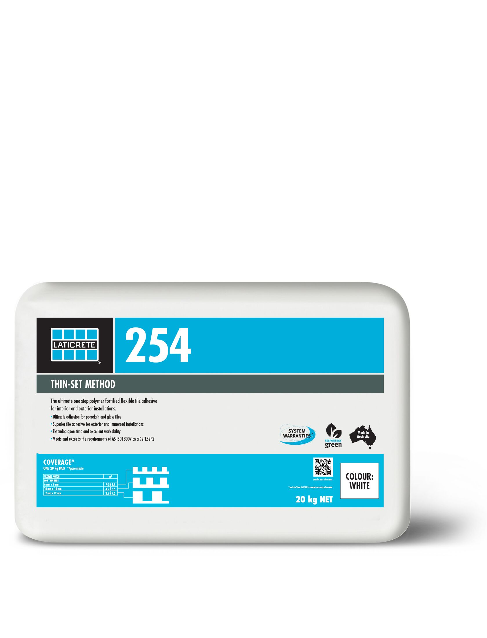 Laticrete 254 Platinum White 20kg X56 Bags Polymer Fortified Tile ...