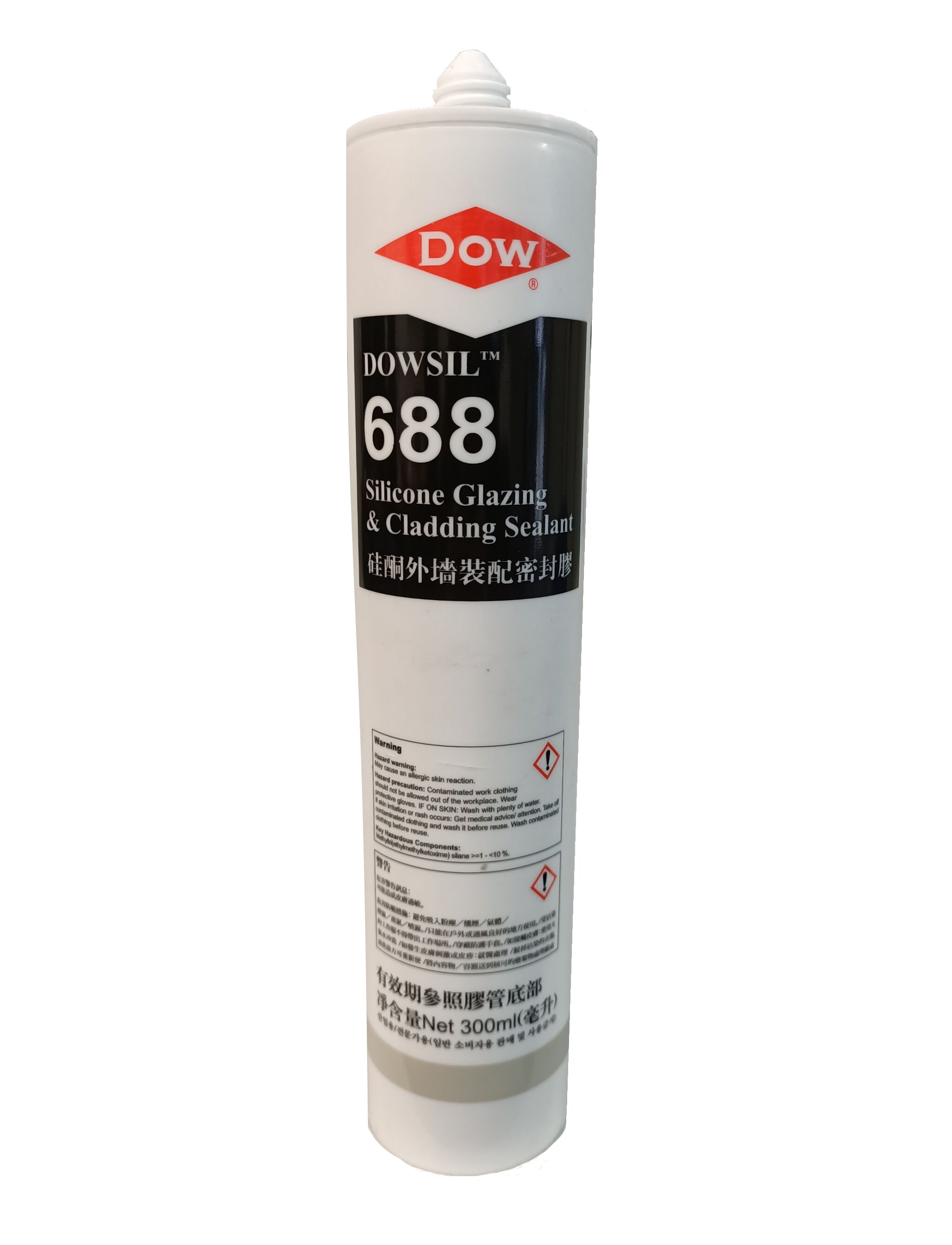 Dow Dowsil 688 Light Grey 300ml Cartridge Glazing Silicone - TradieCart
