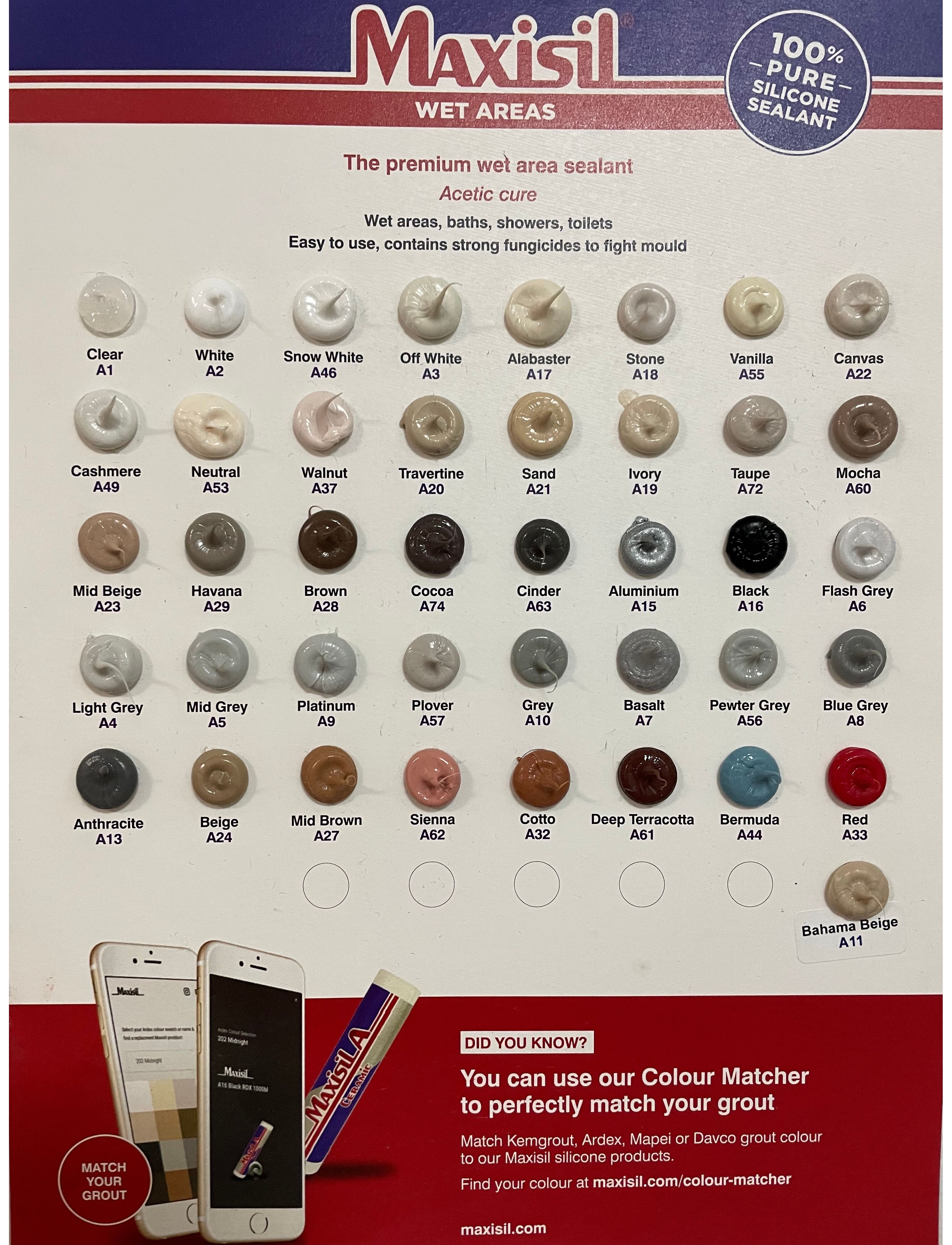 Maxisil A A23 Mid beige 310ml Cartridge Silicone - TradieCart