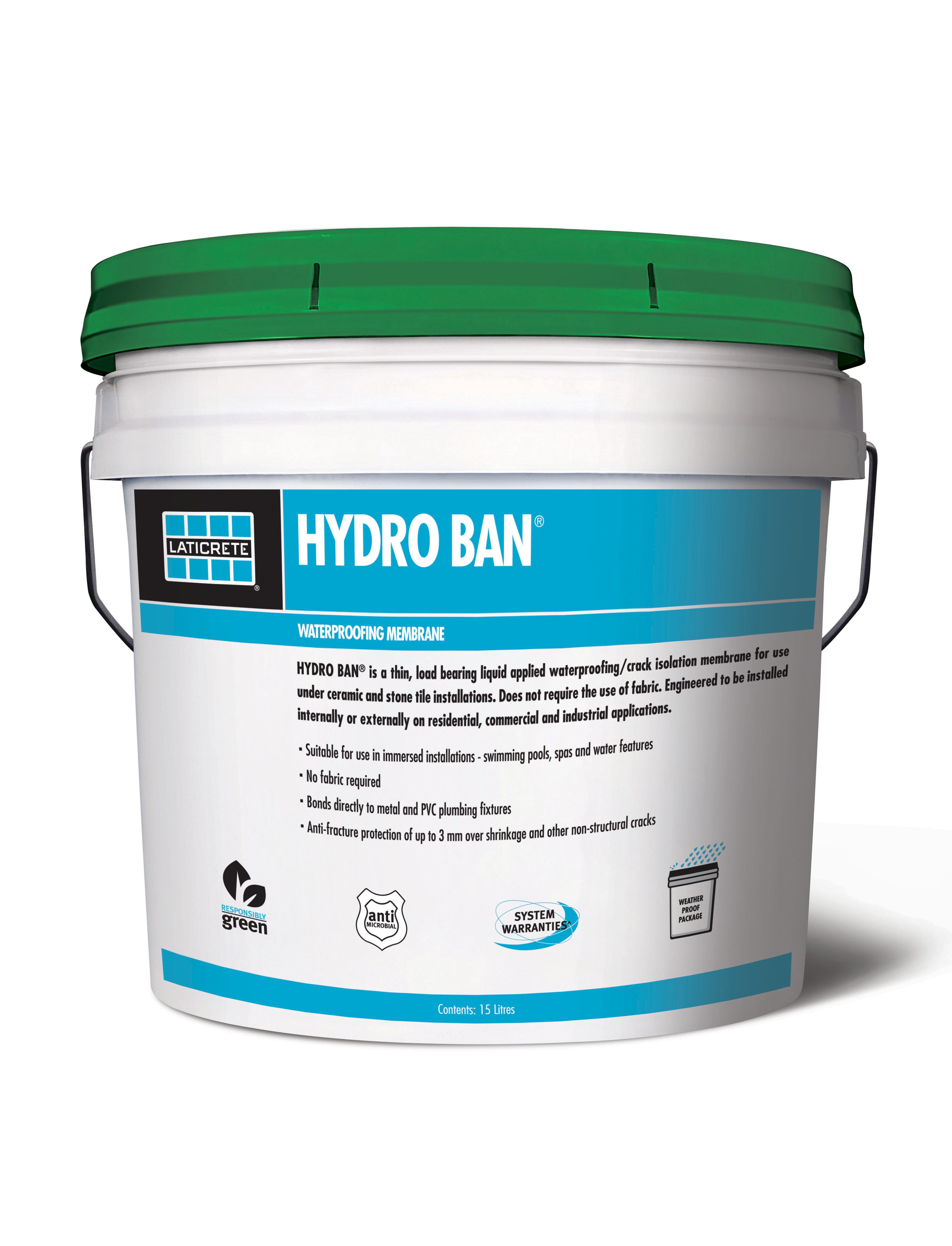 Laticrete Hydro Ban 15 Litres Waterproofing - TradieCart
