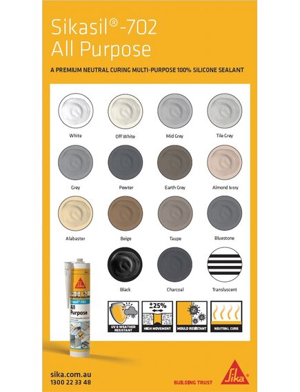 Sika Sikasil 702 Bluestone 300ml Silicone - TradieCart