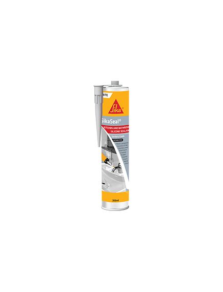 Sika Sikaseal Kitchen & Bathroom White A3 300ml Cartridge (Box of 12) Sealant - TradieCart