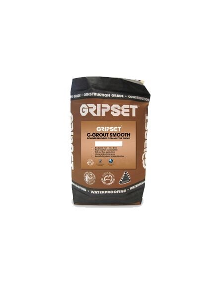 Gripset C-Grout Smooth White 15kg Tile Grout - TradieCart
