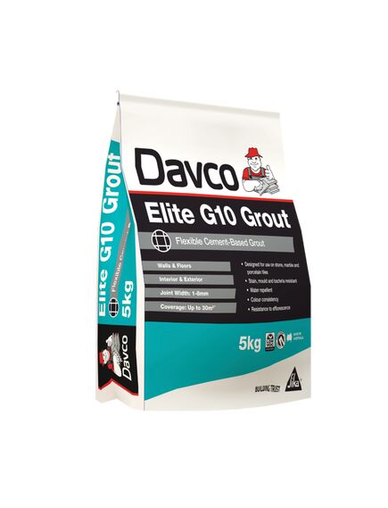 Davco Elite G10 Grout #110 Misty Grey 5kg Tile grout - TradieCart
