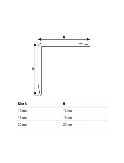 DTA Retro Fit Aluminum Angle Bright Silver 10mm X 3m Long - TradieCart