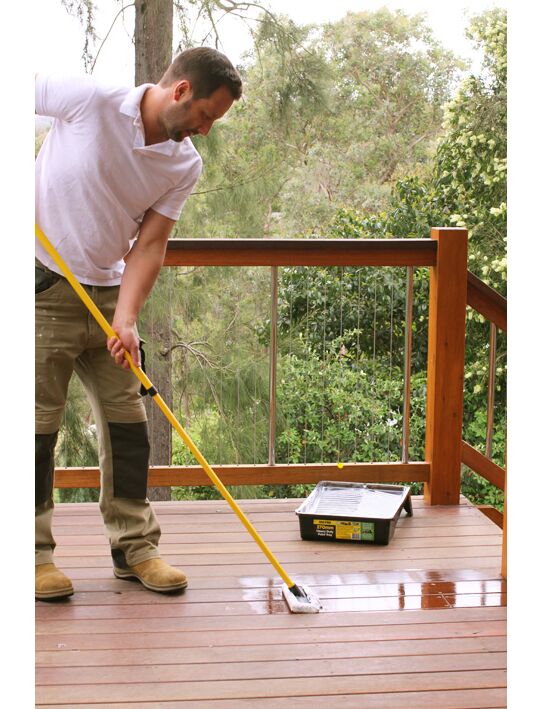 Uni Pro Floor & Decking Applicator Complete With Twist Lock Pole ...