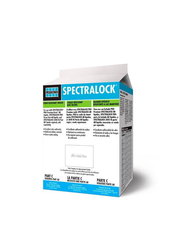 Laticrete Spectralock Pro Part C Powder #24 Natural Grey 4kg Tetra Pack ...