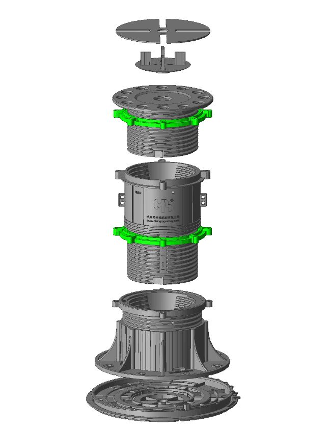 Moonbay Adjustable Tile Pedestal POD-A 19-30mm (Box of 60) - TradieCart