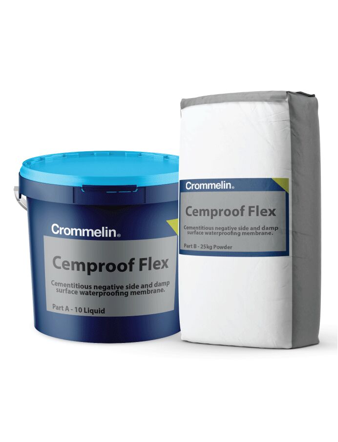 Crommelin Cemproof Flex Grey 35kg 2 Part Cement Based Membrane - TradieCart