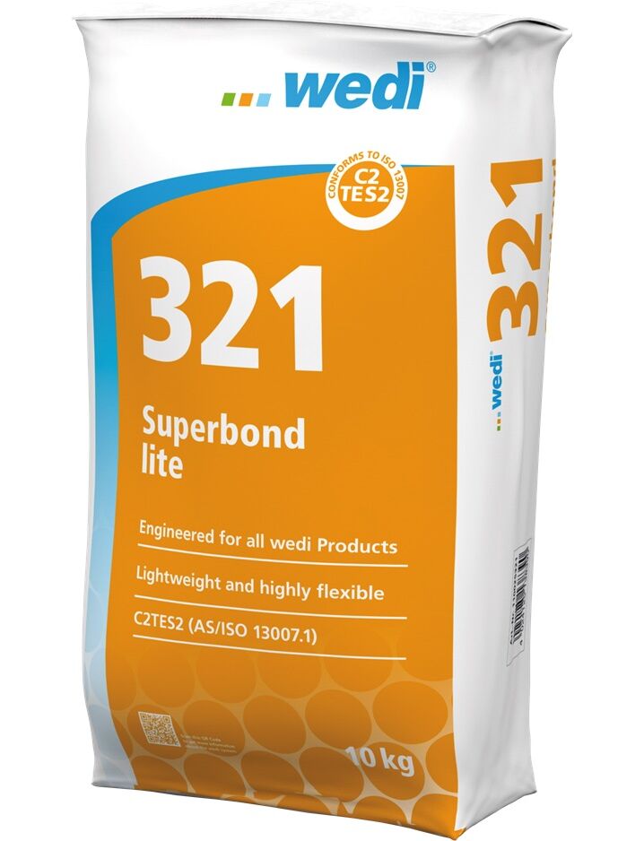 Wedi 321 Superbond Lite 10Kg Tile adhesive C2S2 - TradieCart