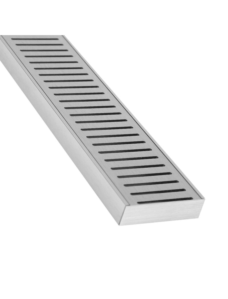 Lauxes Aluminum Wide Standard Floor Grate Silk Silver 100mm X 26mm ...
