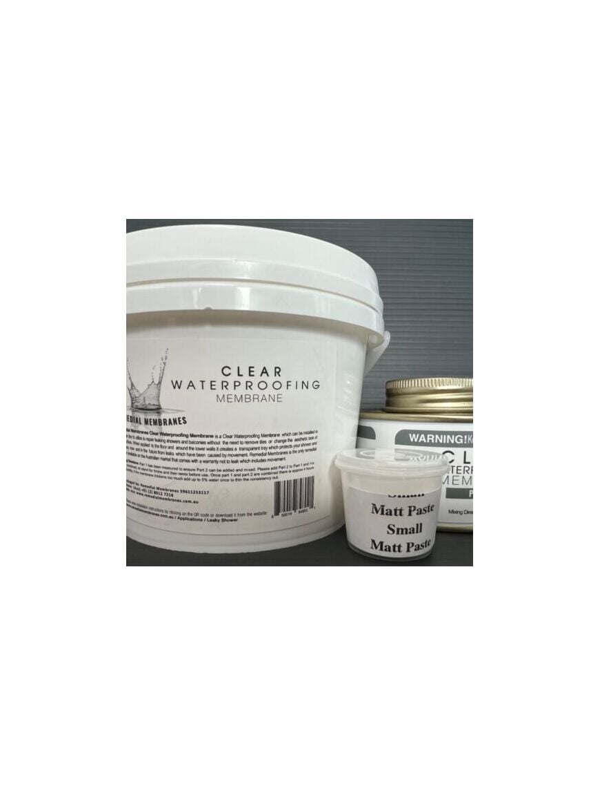 Remedial Membranes Clear Waterproofing Membrane 500ml Kit Tradiecart