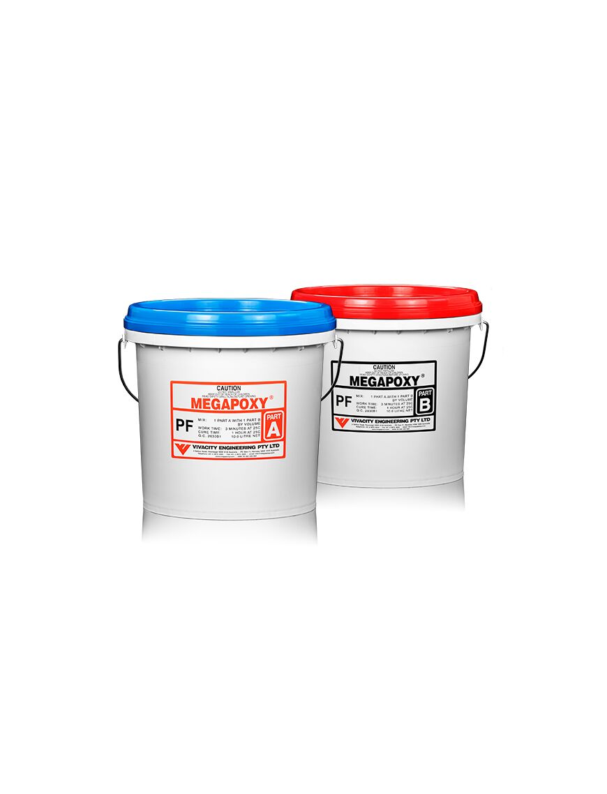 Megapoxy PF Grey 20 Litre Kit Epoxy Adhesive (3 Minutes) - TradieCart