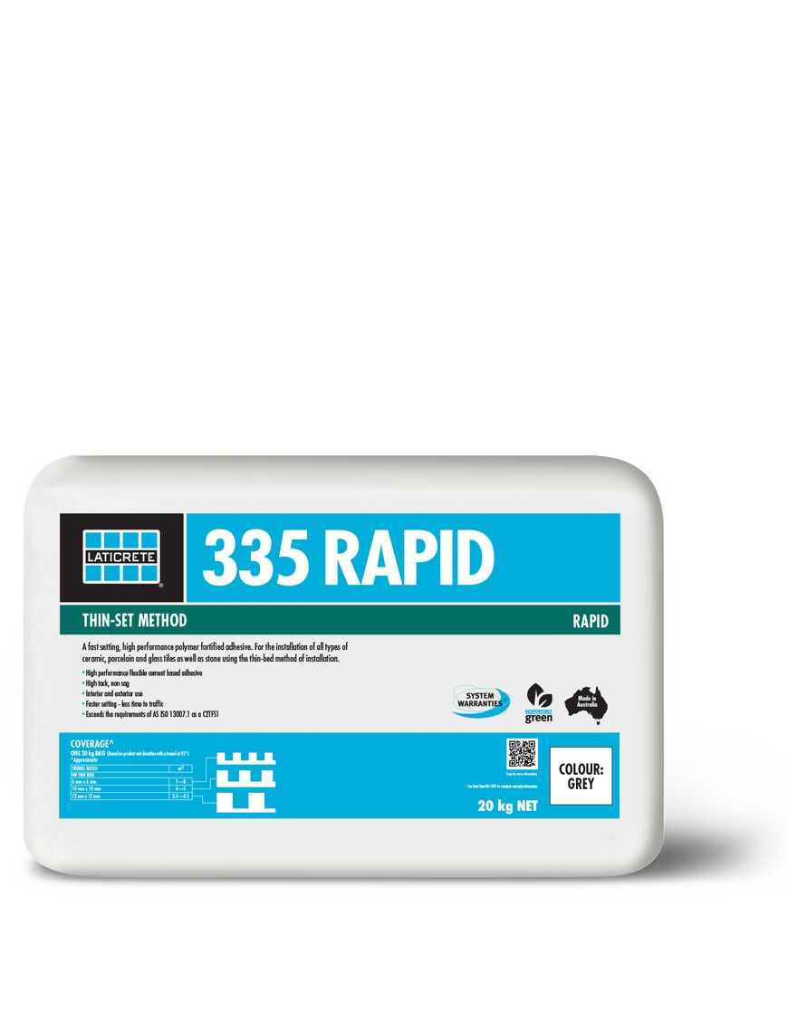 Laticrete 335 Rapid White 20kg Fast Set Tile Adhesive - TradieCart
