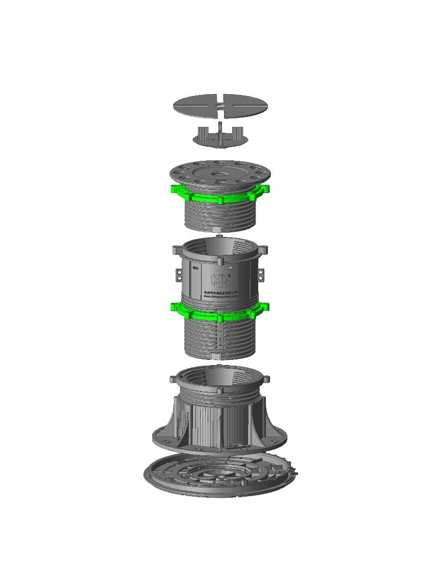 Moonbay Adjustable Tile Pedestal POD-A 19-30mm (Box of 60) - TradieCart