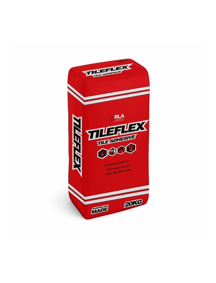 RLA Tileflex White 20kg Rubber Modified Tile Adhesive - TradieCart
