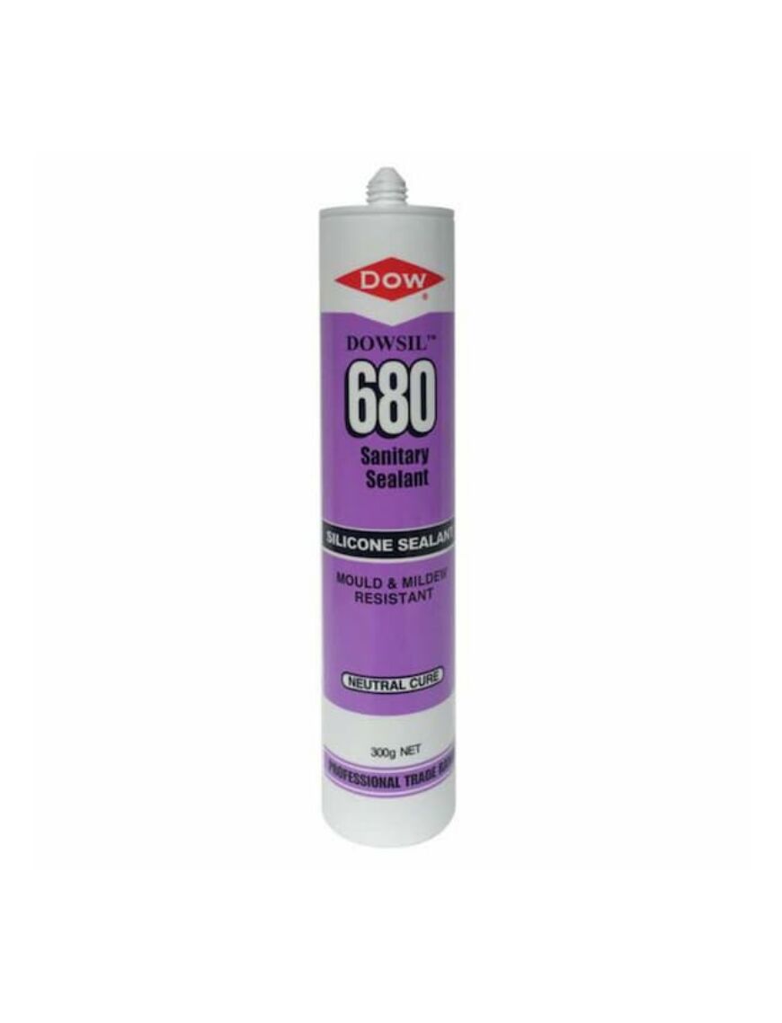Dow Dowsil 680 White 300ml Cartridge Sanitary Silicone - TradieCart